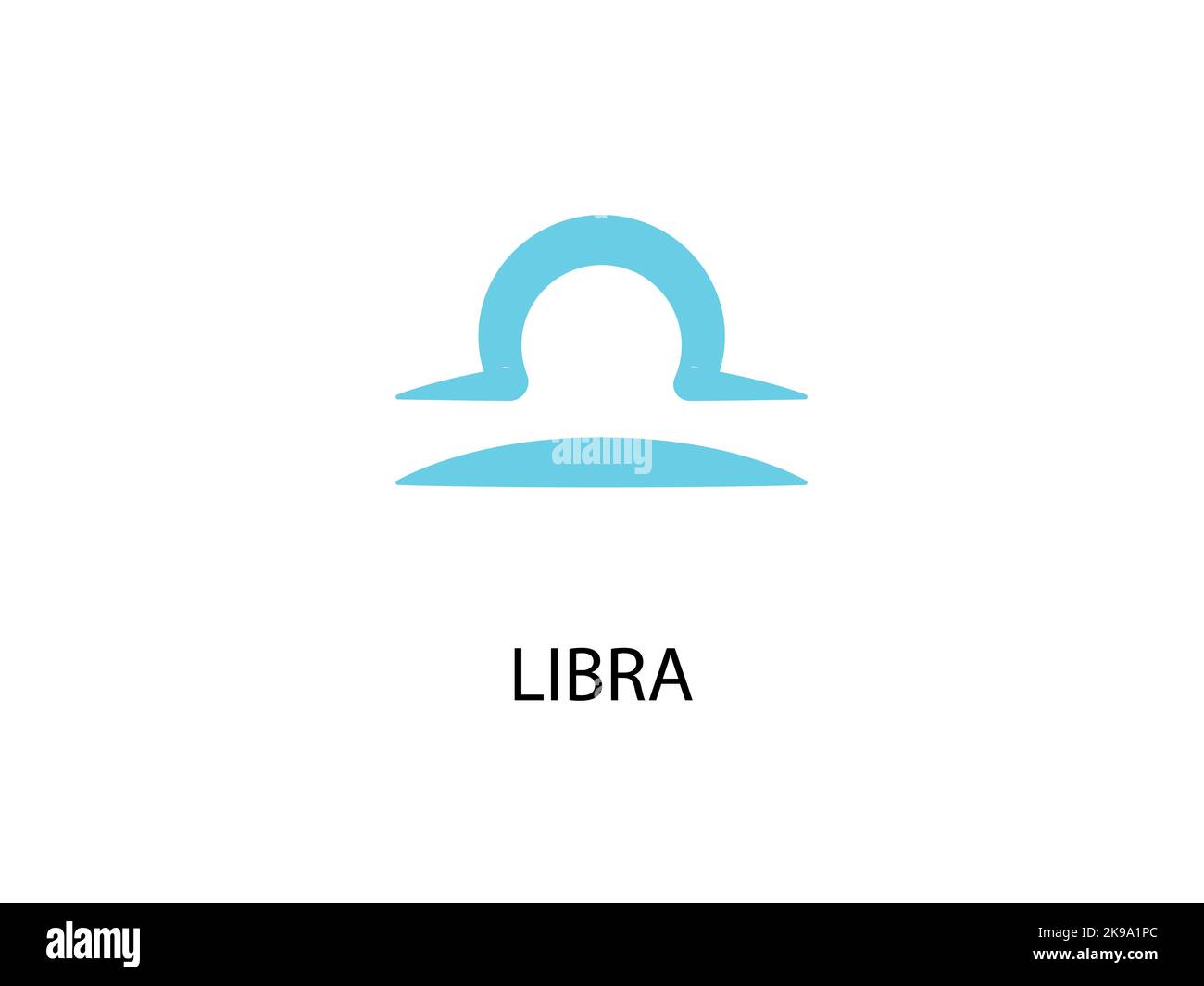 Libra Symbol of the Horoscope. Zodiac Sign. Vector illustration of ...