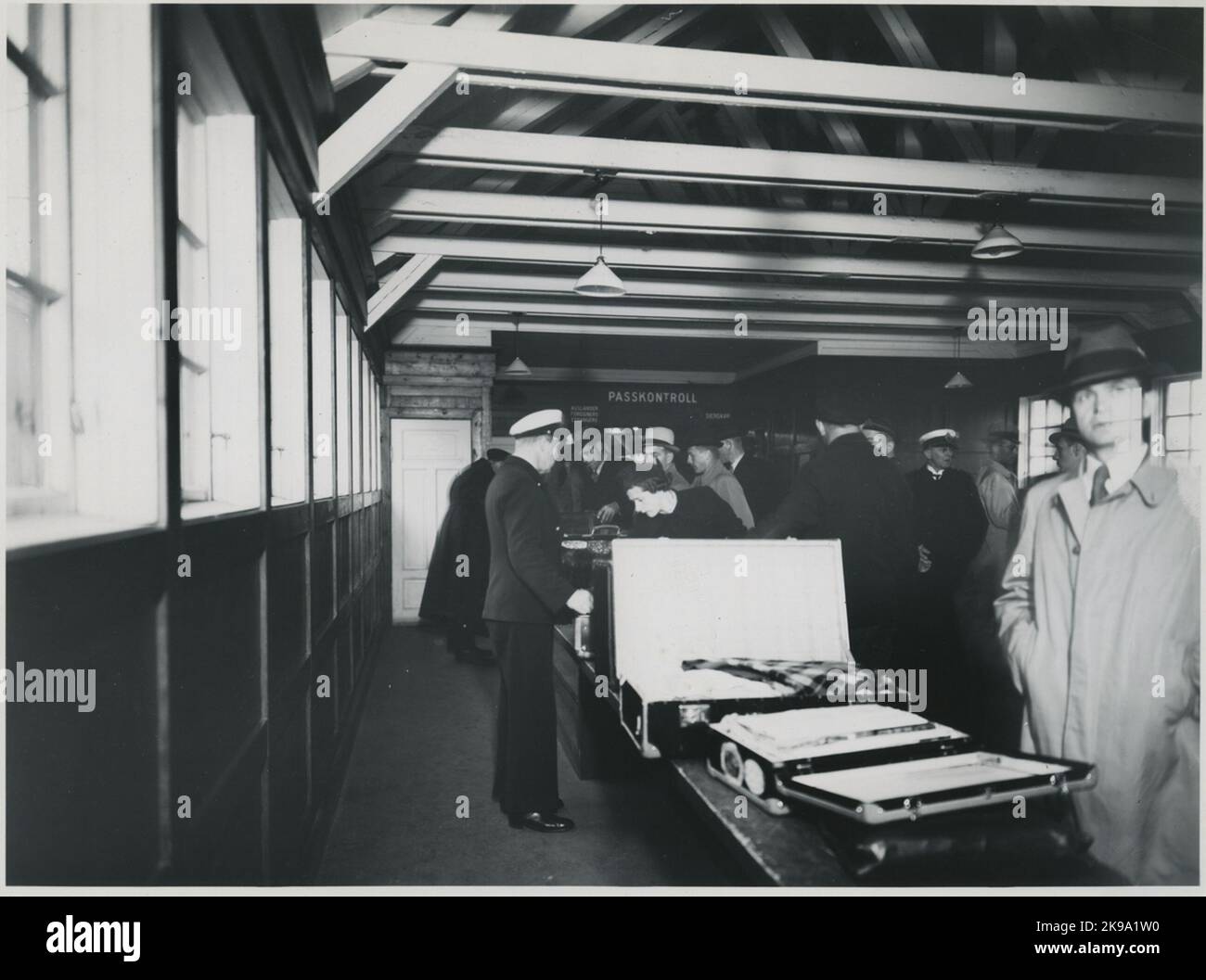 Passport control in Trelleborg Stock Photo - Alamy