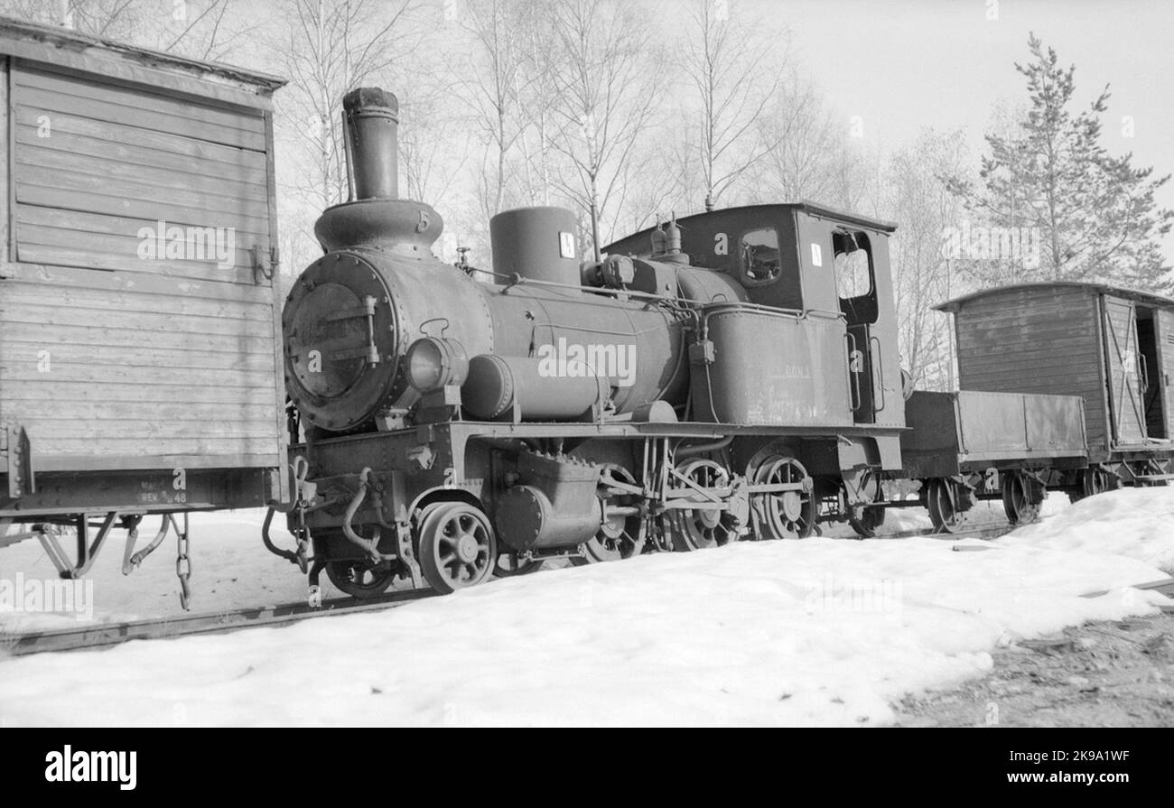 Dala - Ockelbo - Norrsundets Railway, Donj, Lok 5 "Norrsund Stock Photo ...