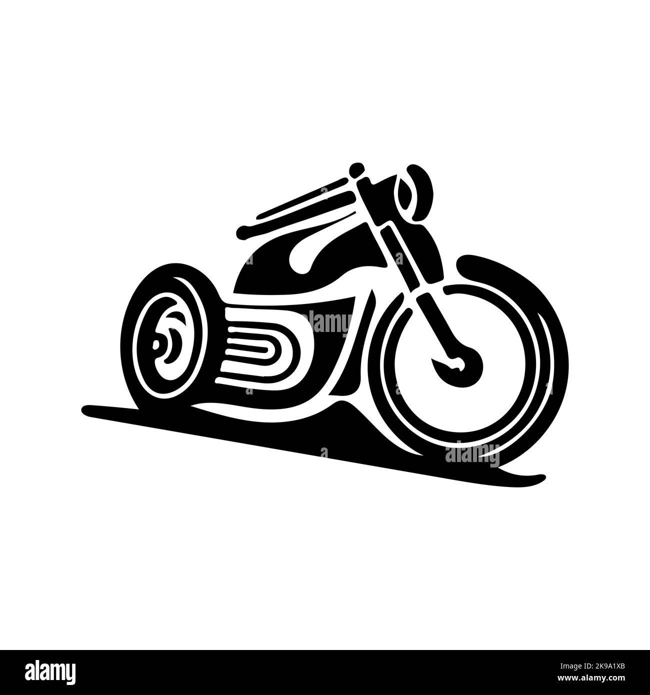 Motorcycle logo vector design. Motorcycle design with hand drawing ...