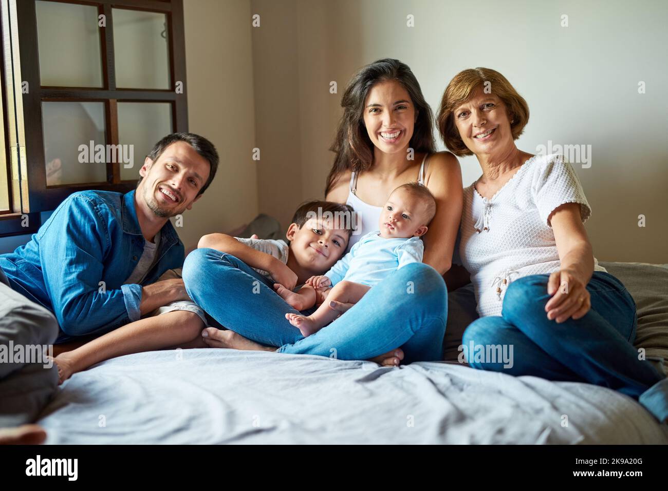 Were a big family full of love and respect. Portrait of a beautiful ...
