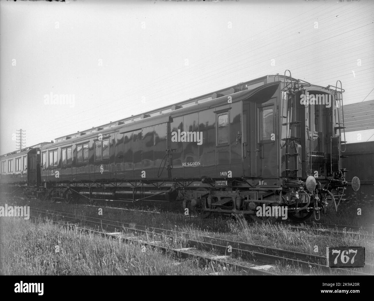 The State Railways, SJ BFO5 1419 after rebuilding ASJ in Linköping in ...