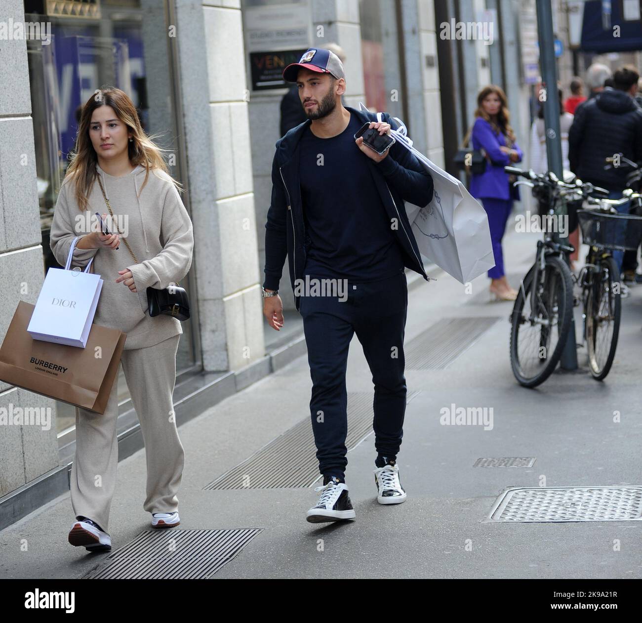 Milan, . 25th Oct, 2022. Milan, 25-10-2022 Hakam Calhanoglu, Turkish ...