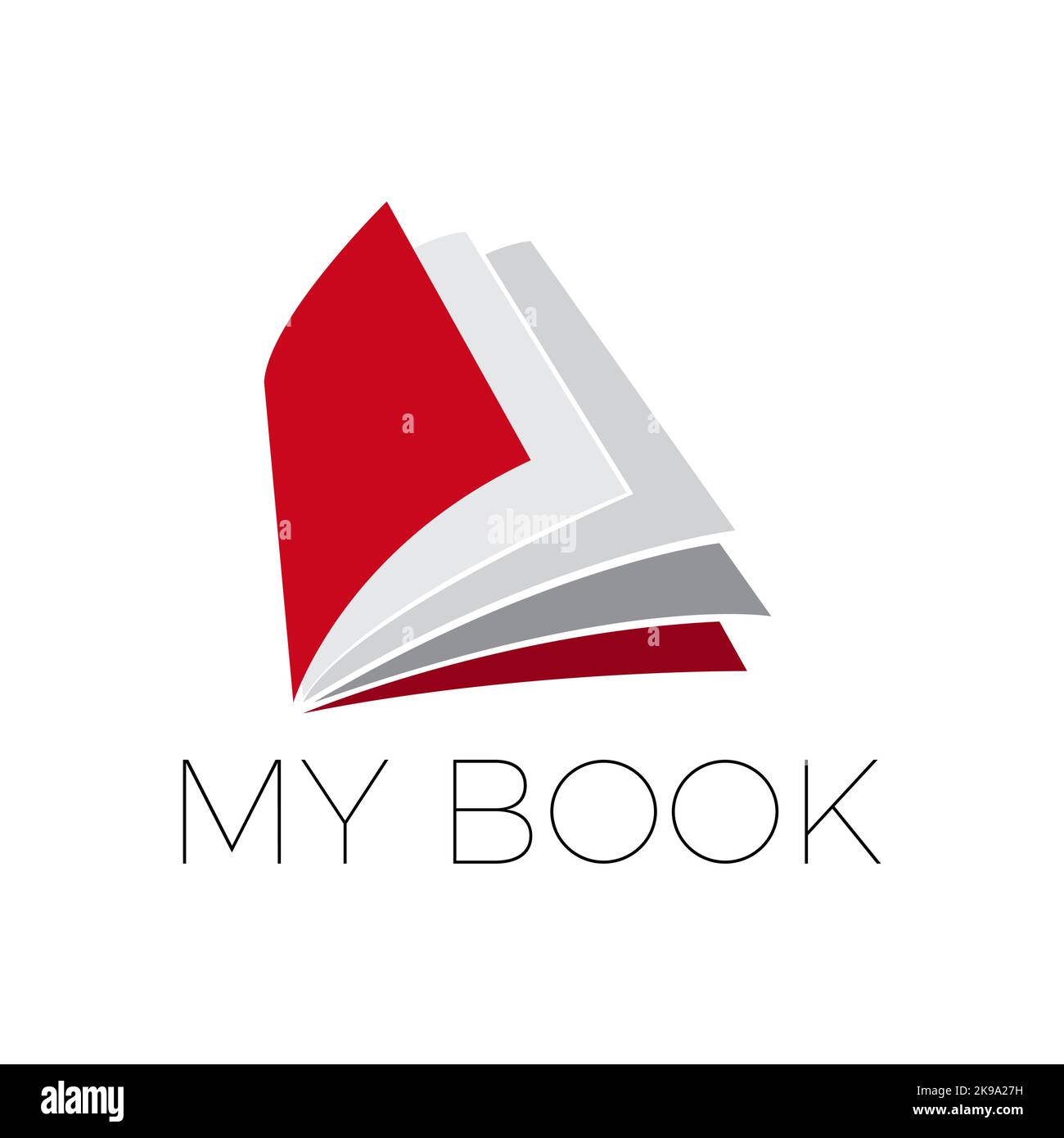 Open book. Icon for bookstore, writer and library. Info and tutorial ...
