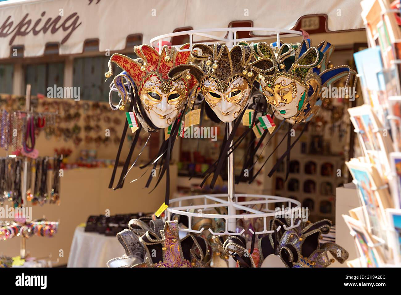 The little shop with souvenirs on the Burano Island in Venice, Italy Stock Photo - Alamy