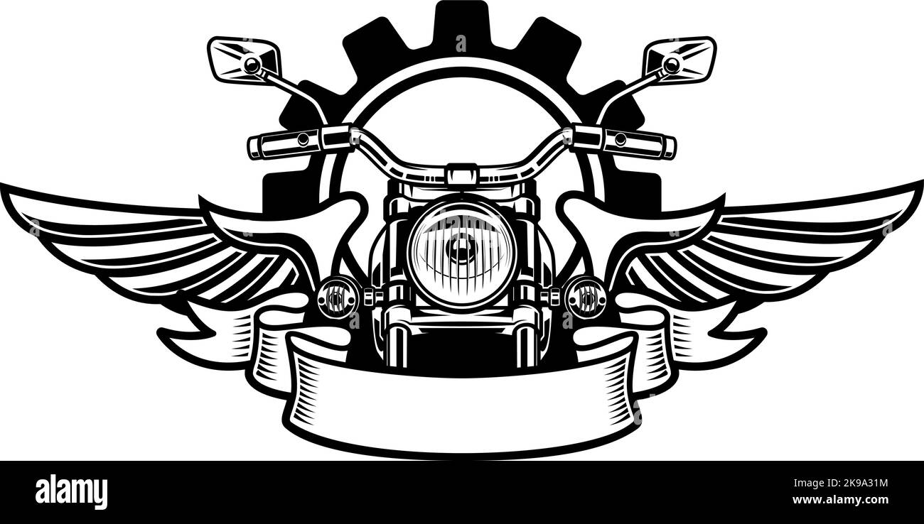 Motorcycle insignia Black and White Stock Photos & Images - Alamy