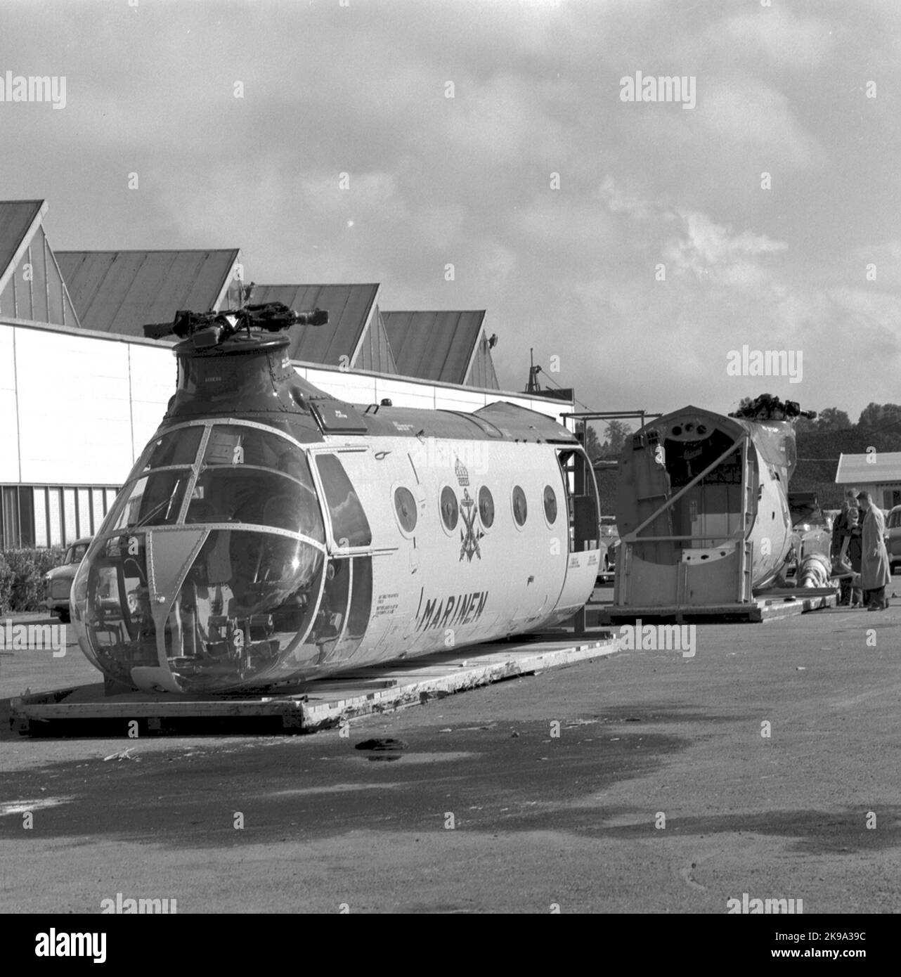 Mounting Marine Helicopter, HKP 1 Stock Photo - Alamy