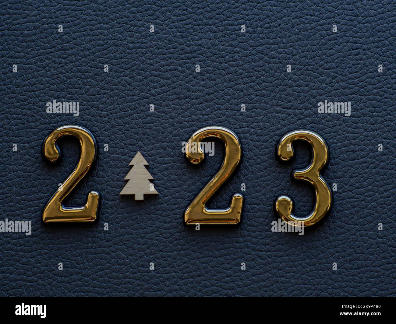 2023 on the black background Stock Photo - Alamy
