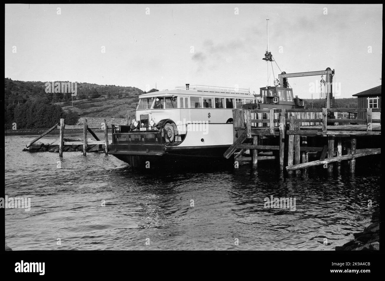 Tidaholm bus on a ferry Kolhättan - Svanesund. State Railways, SJ Bus ...