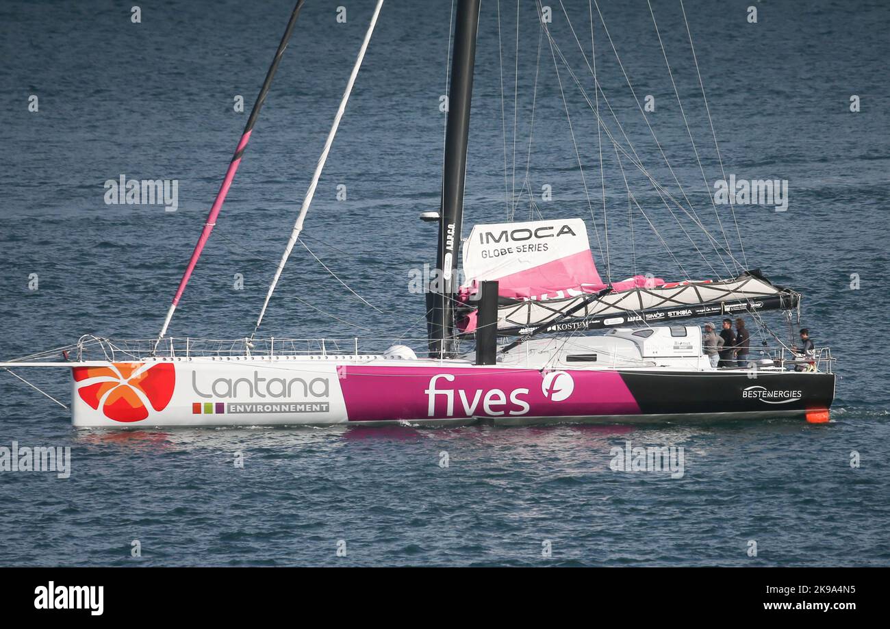 IMOCA FIVES C LANTANA ENVIRONNEMENT Skipper Louis Duc during the Route du Rhum-Destination ...