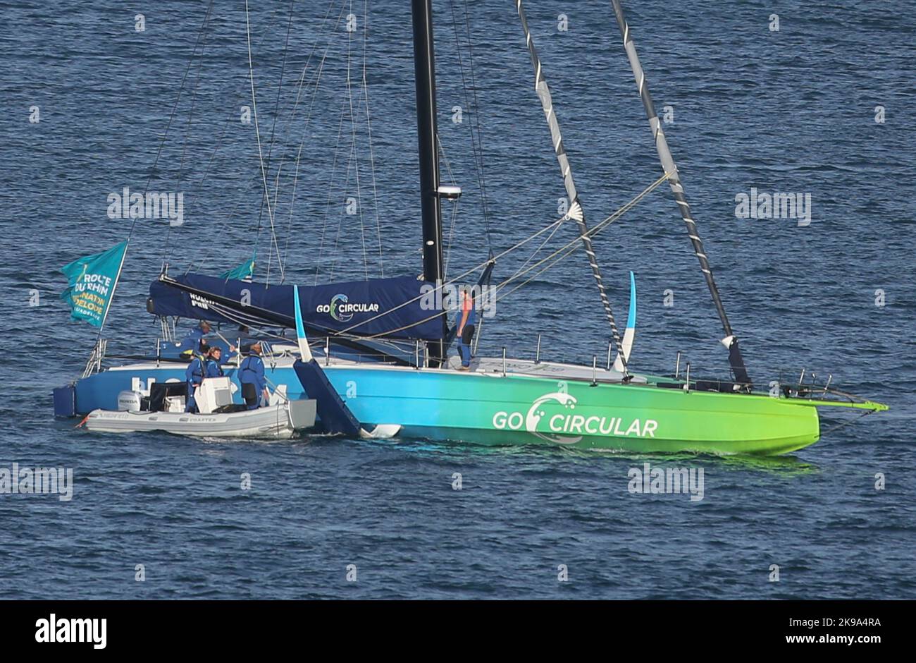 IMOCA HOLCIM - PRB Skipper Kevin Escoffier during the Route du Rhum ...