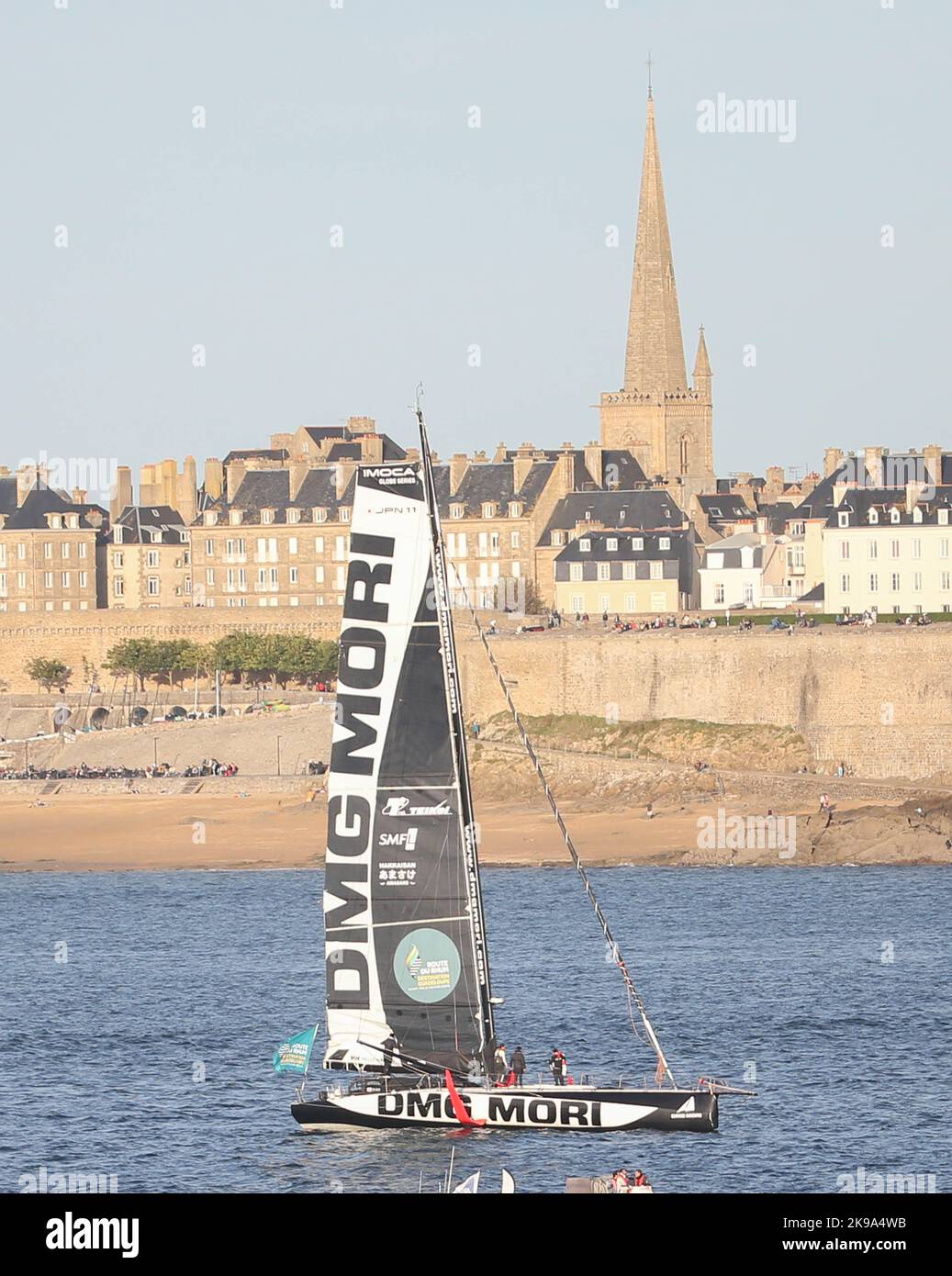 IMOCA DMG MORI GLOBAL ONE Skipper Kojiro Shiraishi during the Route du ...