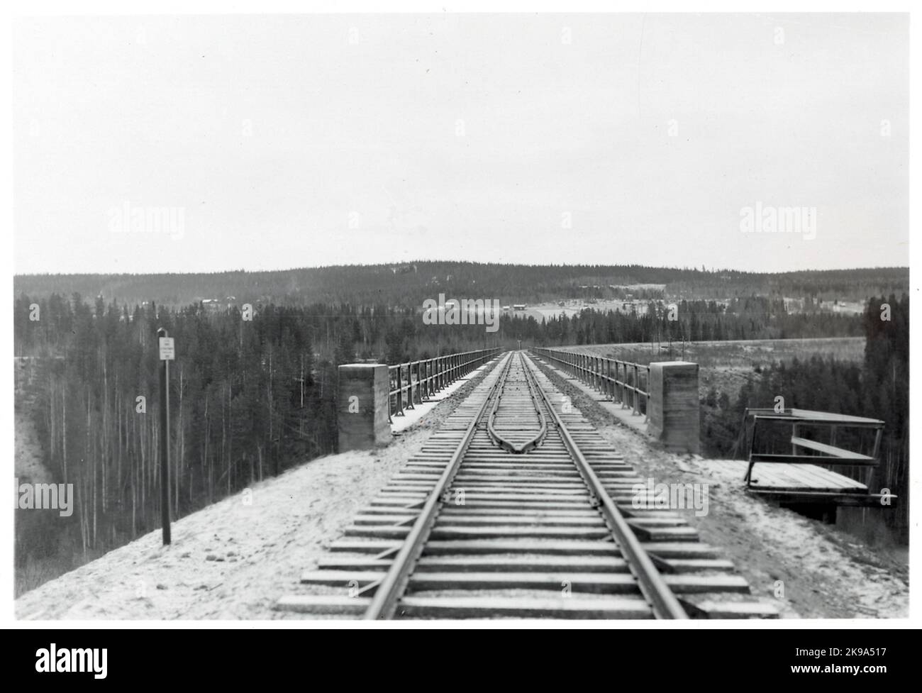 Train crossing over railway track Cut Out Stock Images & Pictures - Alamy
