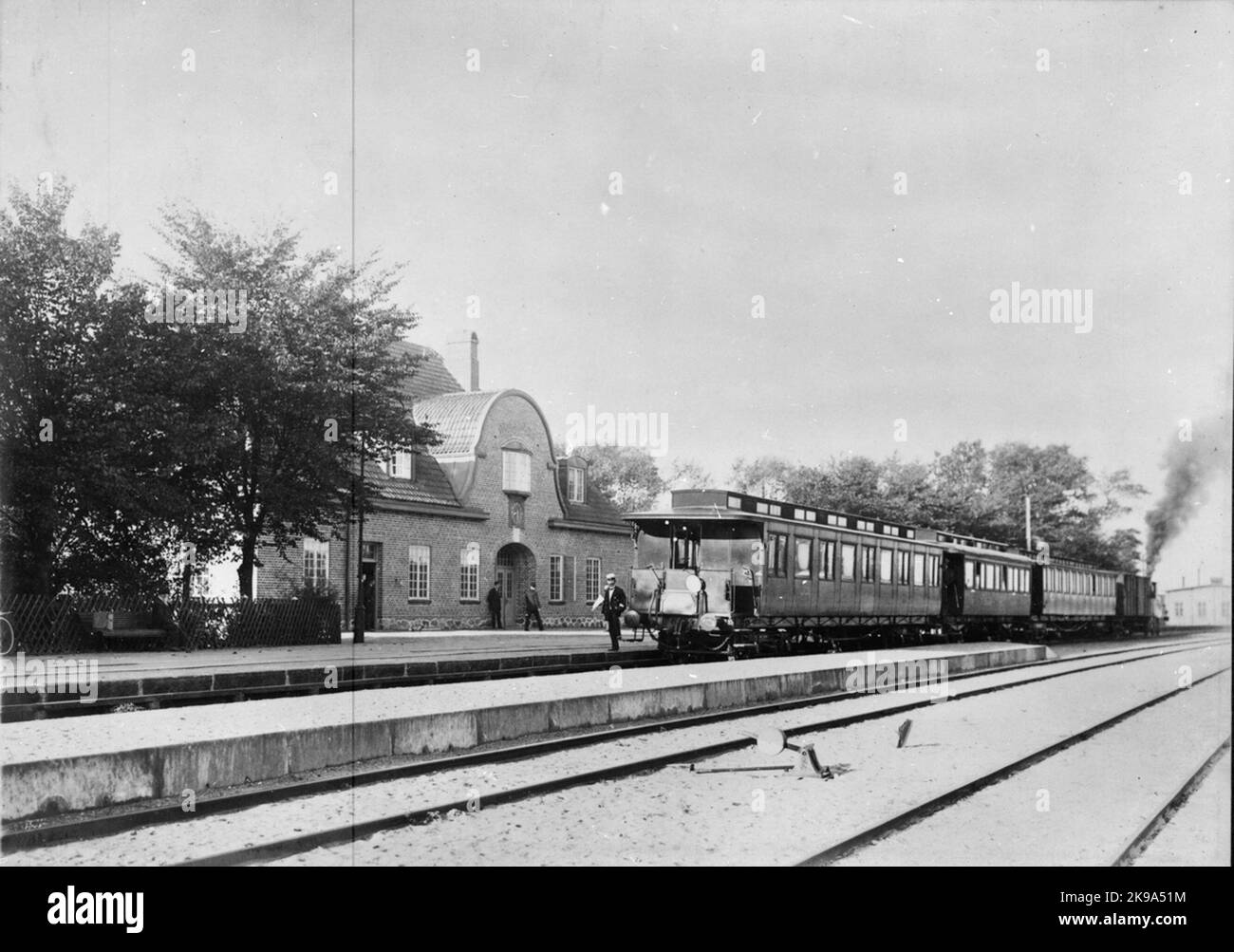 The station was opened in 1883. Stationshus was rebuilt in 1923 ...