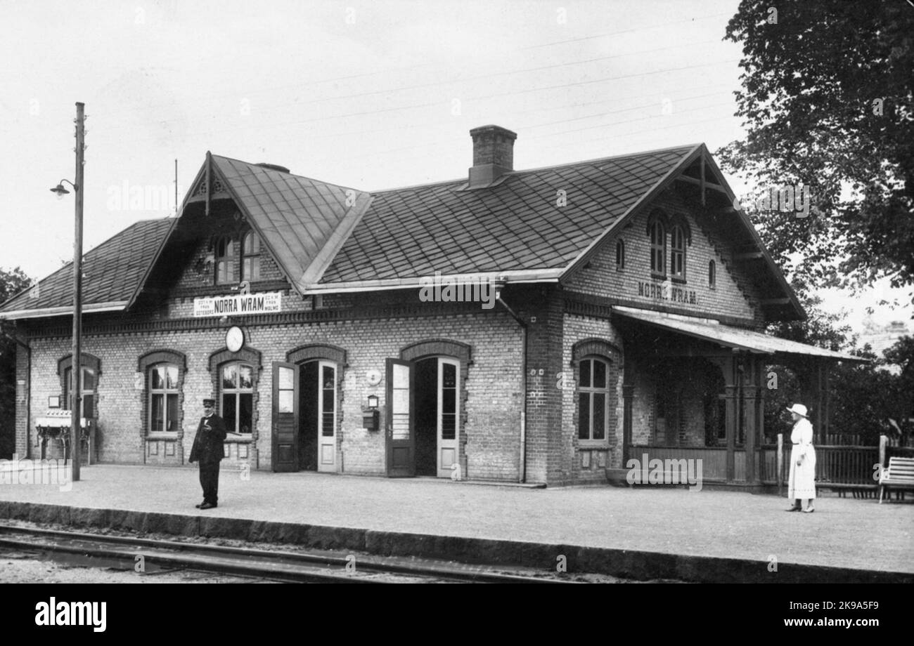 Malmö - Billesholms Railway, MBJ, Norra Vram Railway Station Stock ...