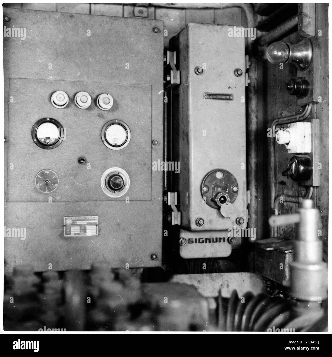 Approaches for automatic train control, system signature Stock Photo ...