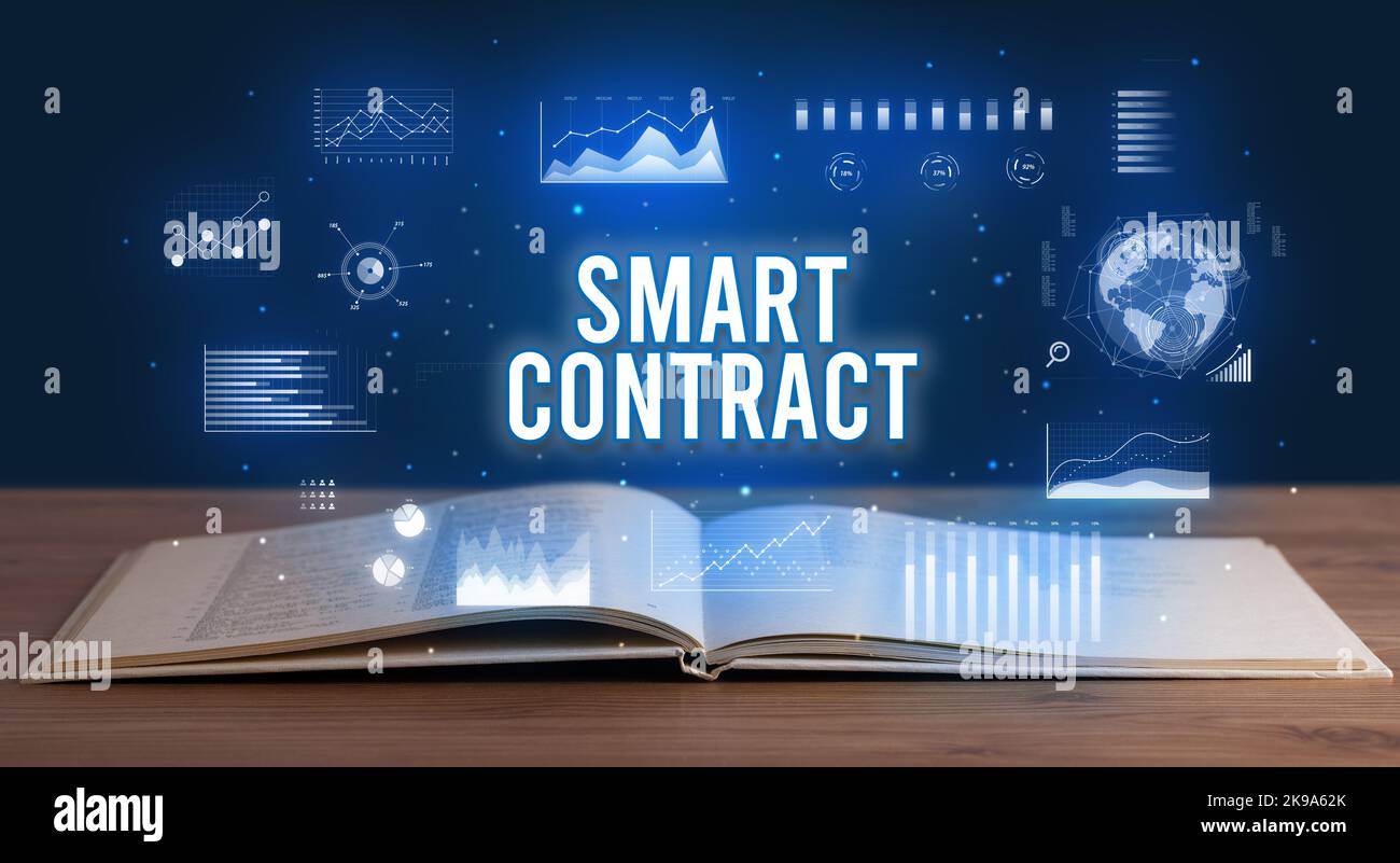 Business inscription coming out from an open book Stock Photo - Alamy