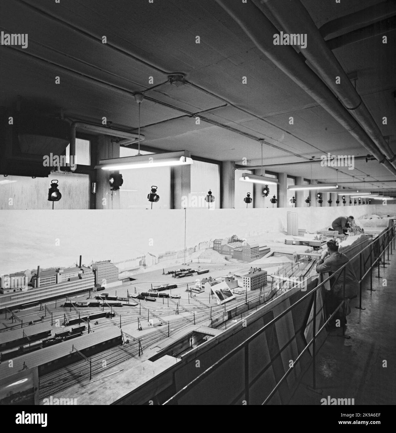 Railway model building, railway museum Stock Photo - Alamy