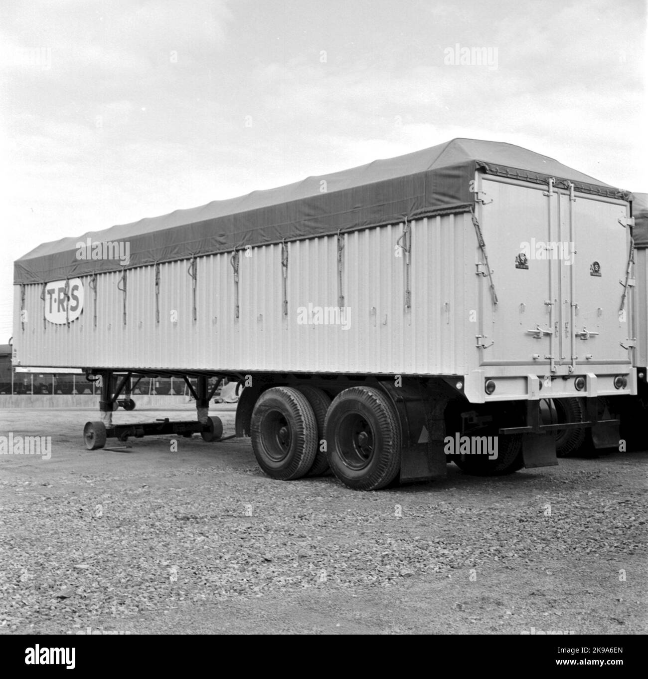 Container Carriage, Slab Västberga Stock Photo - Alamy