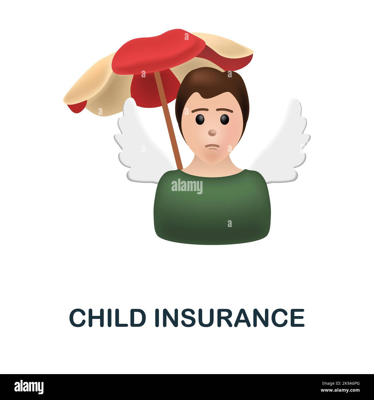Child Insurance icon. 3d illustration from insurance collection ...