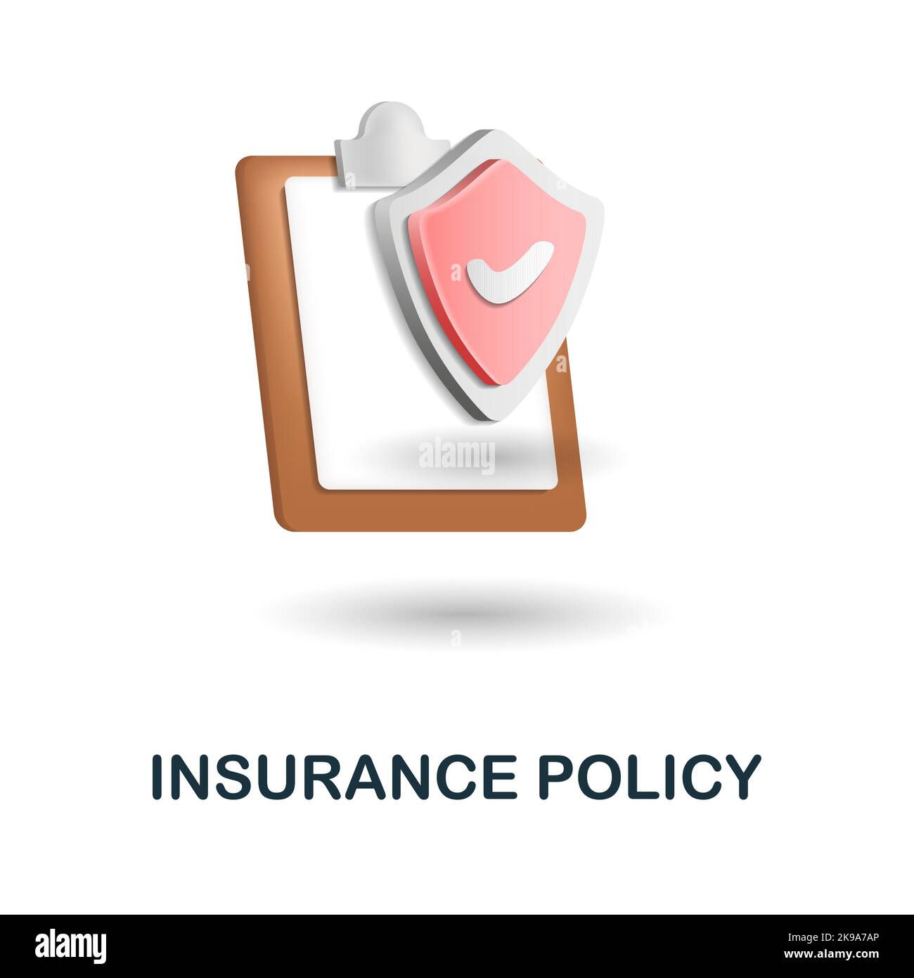 Insurance Policy icon. 3d illustration from insurance collection ...