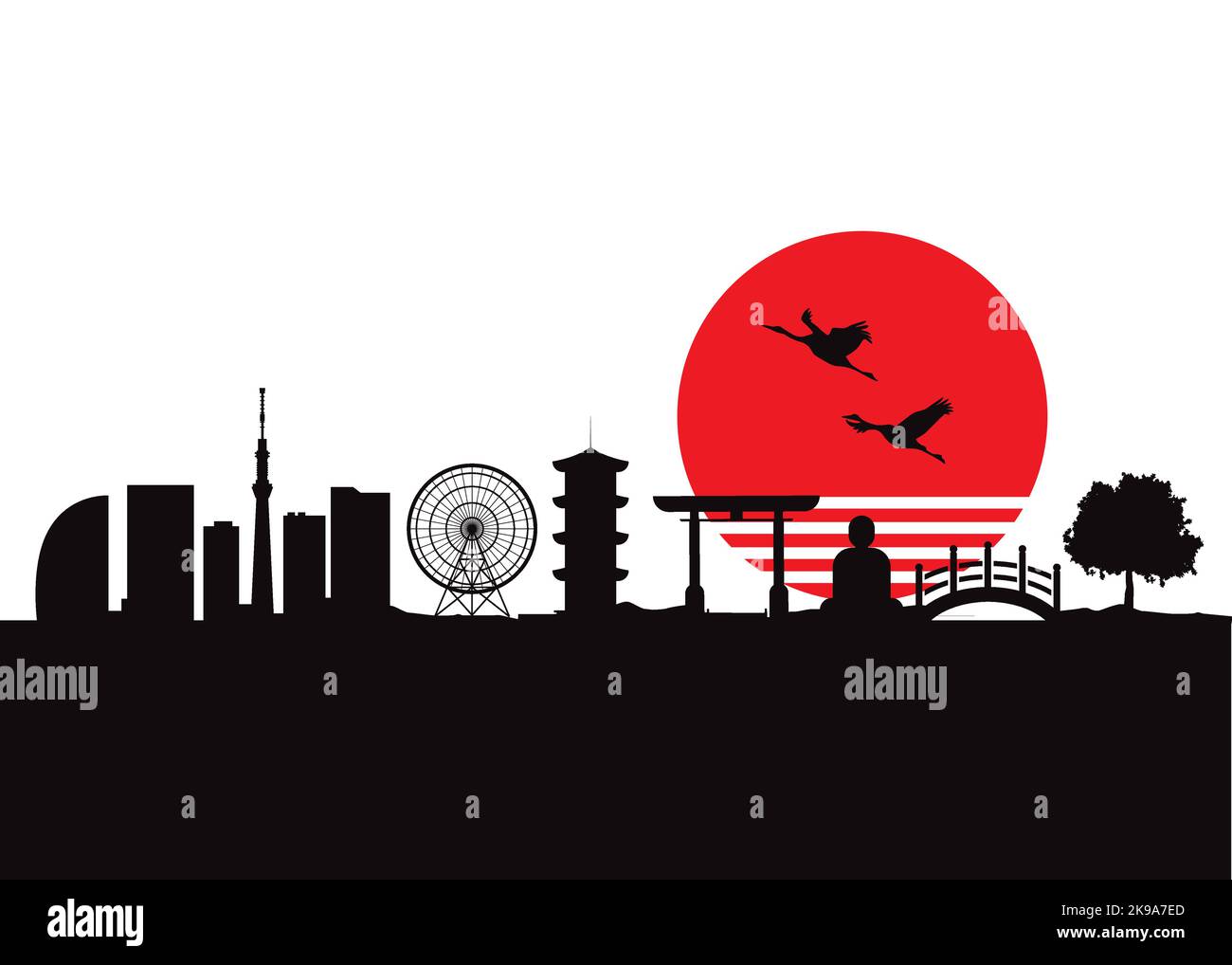 Japanese christmas tree Stock Vector Images - Alamy