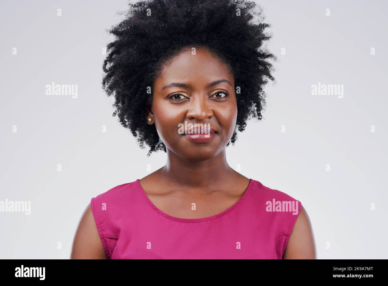 Im always in control of my emotions. Studio portrait of an attractive ...