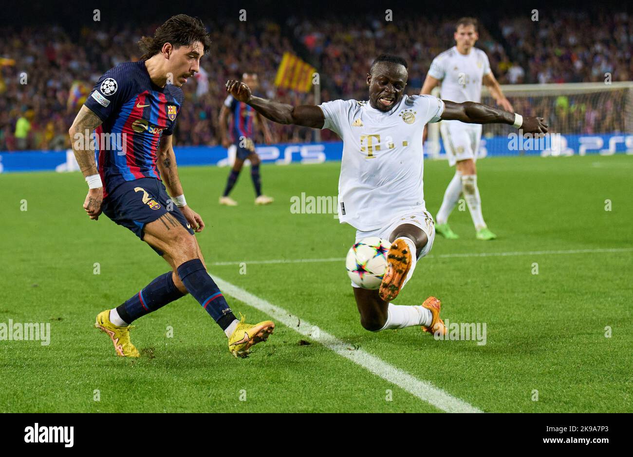 Barcelona, Spain. Oct 26, 2022 Hector Bellerin, Barca 2 compete for the ...
