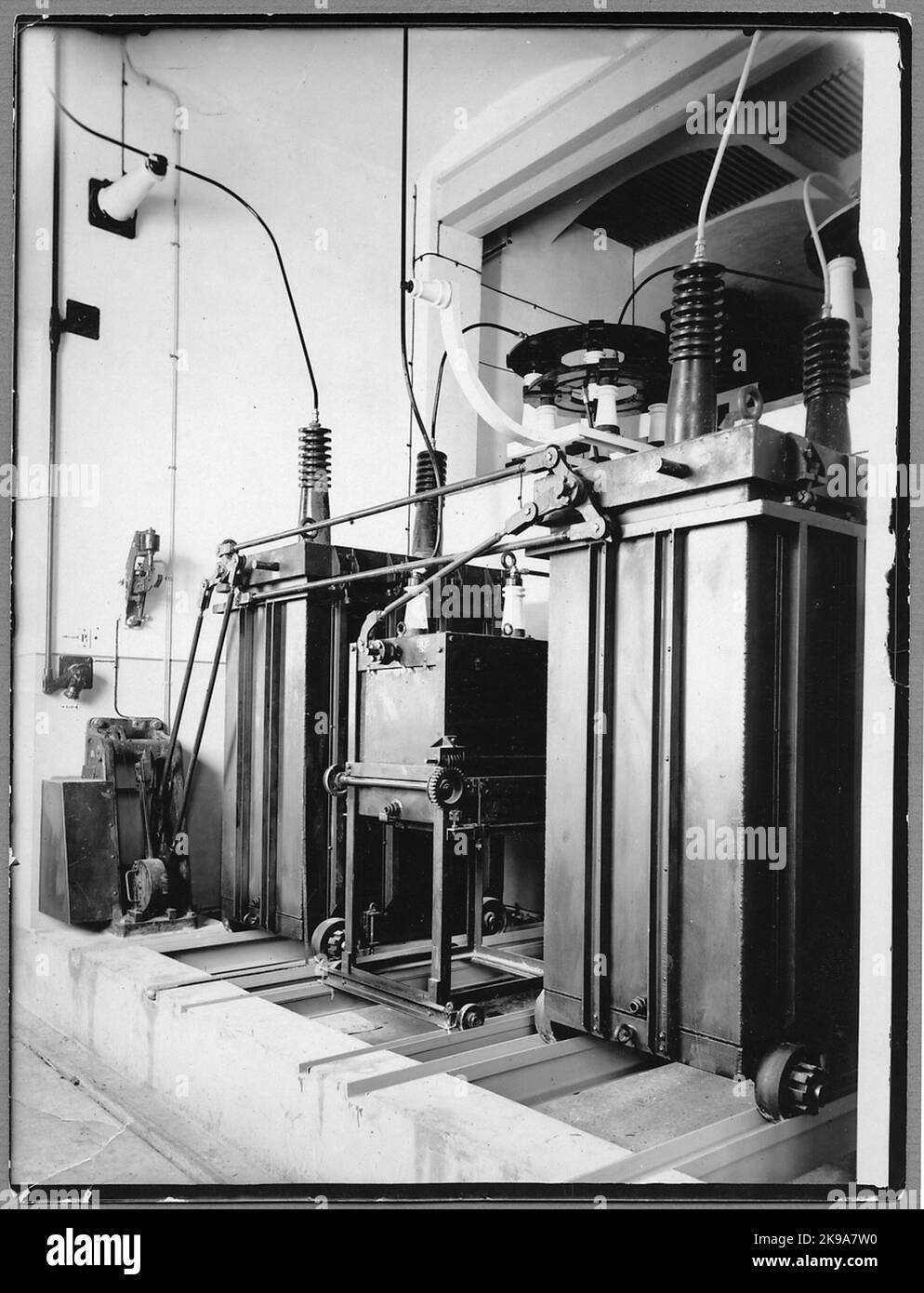 80 and 16kV oil drift switch in transformer station on the ore track ...