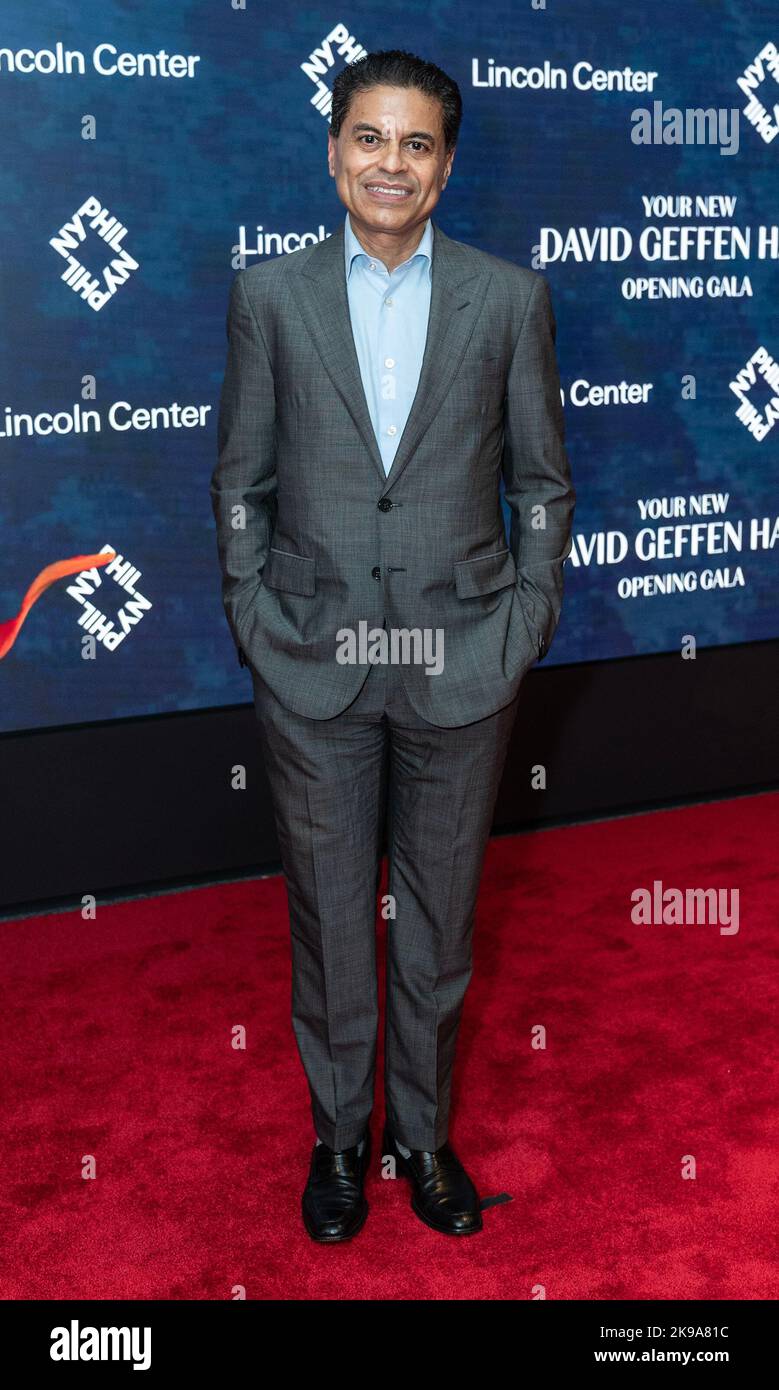 October 26, 2022, New York, New York, United States: Fareed Zakaria ...