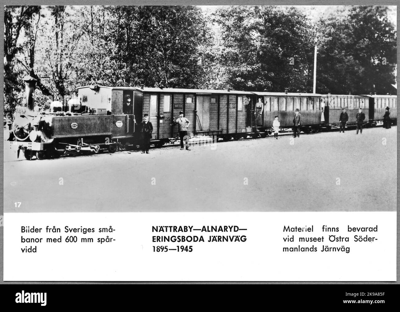 Nättraby - Alnaryd - Älmeboda Railway, Naej Lok 3 "Axel E. Lindvall ...