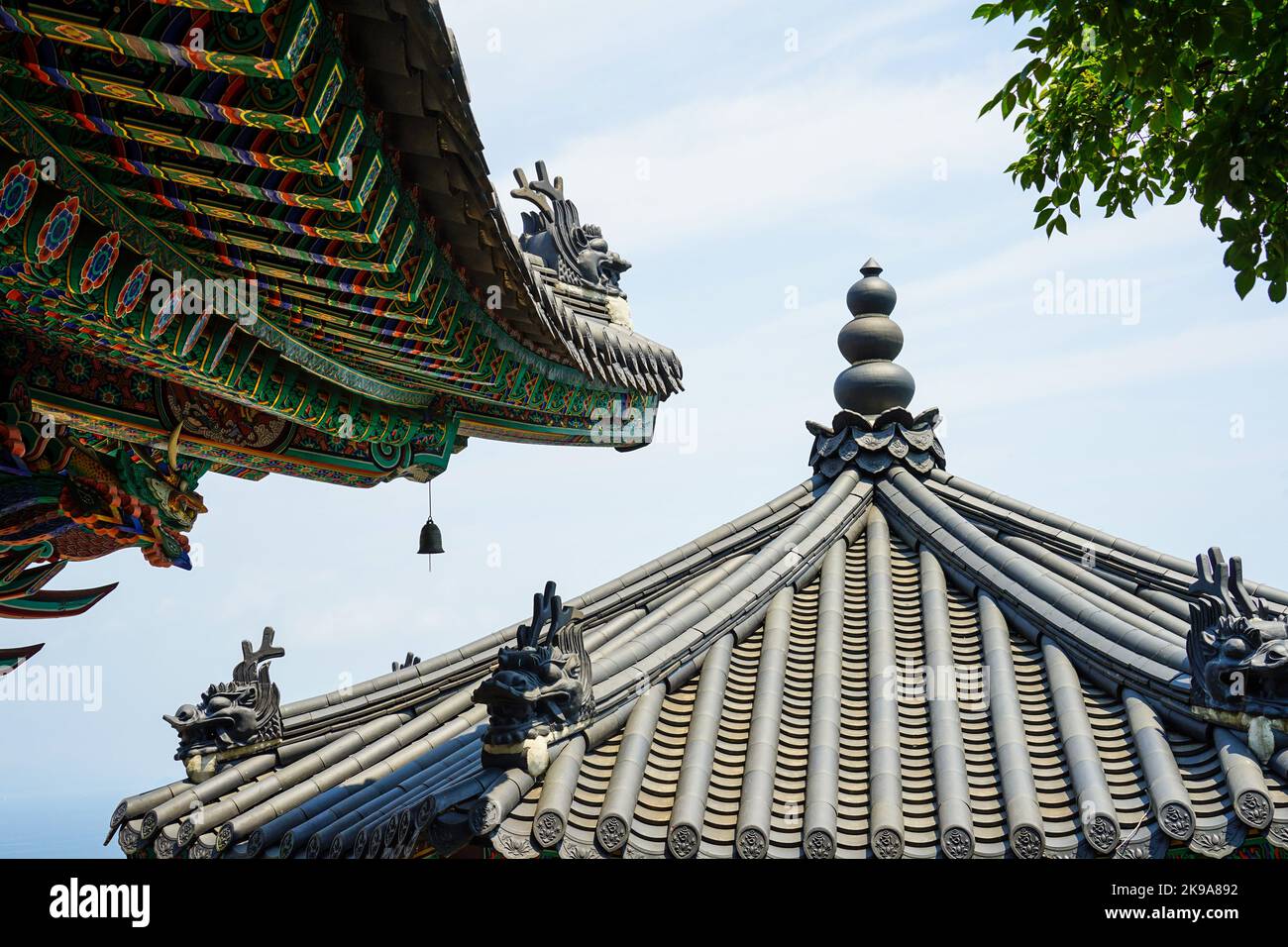 Yeosu, South Jeolla Province, South Korea a temple landscape Stock ...