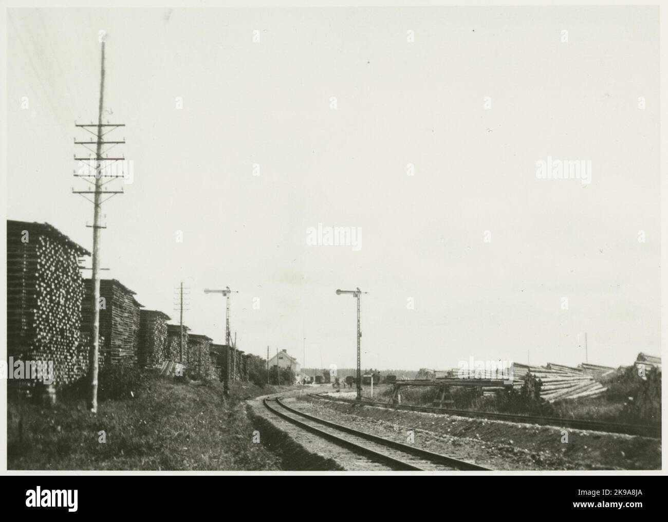 Gimo station area Stock Photo - Alamy