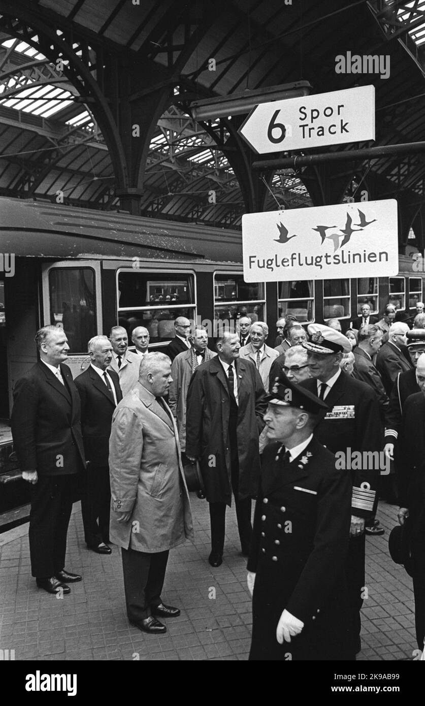 Inauguration of the "Bird Road Line" between Rodbyhavn, Lolland ...