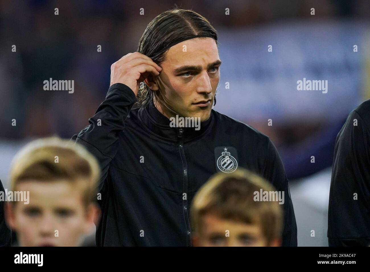 BRUGES, BELGIUM - OCTOBER 26: Casper Nielsen of Club Brugge KV prior to ...