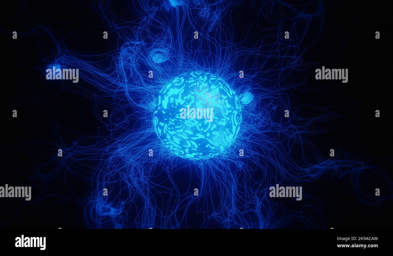 Sci fi abstract neon sphere hi-res stock photography and images - Alamy
