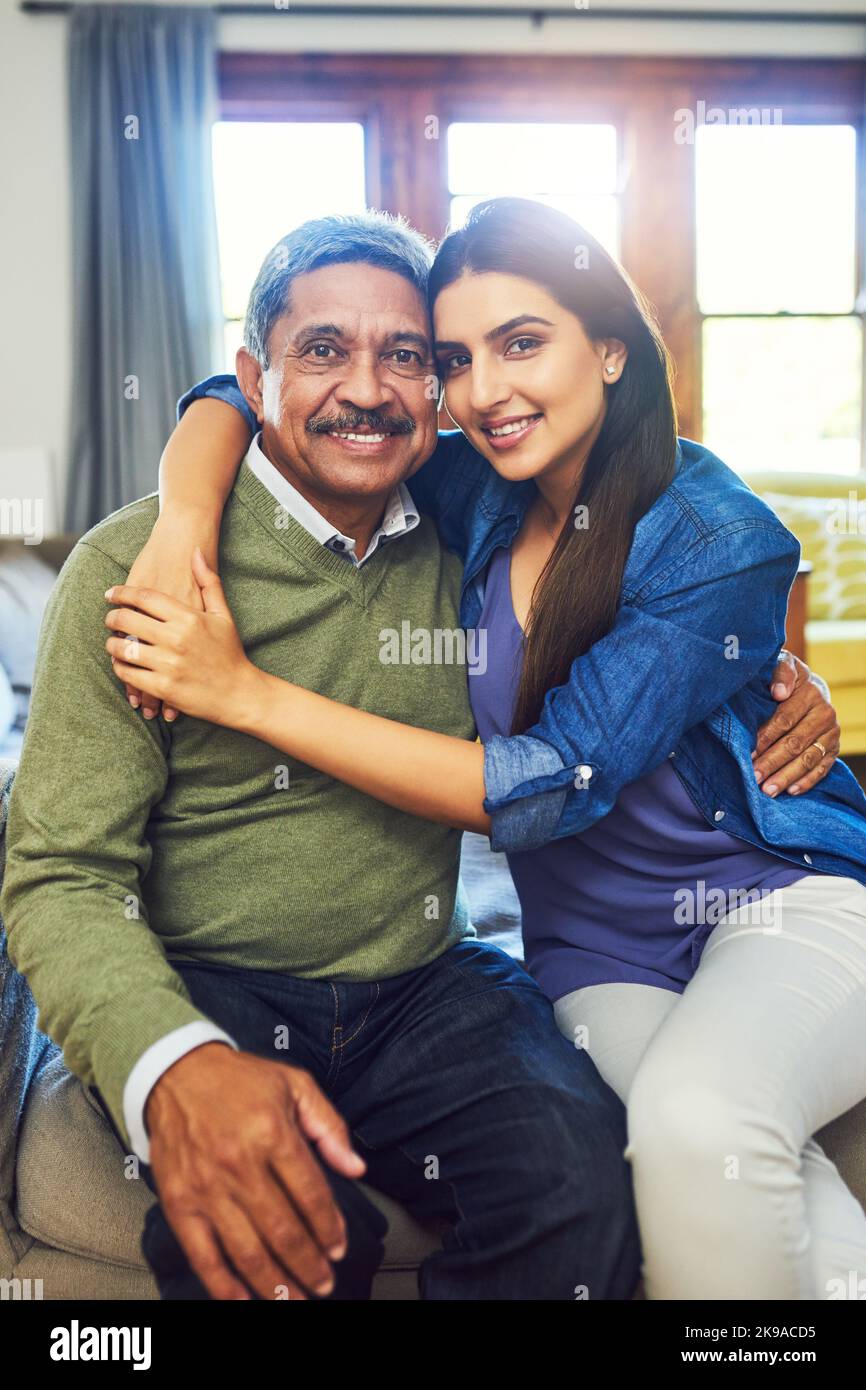 Senior father daughter house hi-res stock photography and images - Alamy