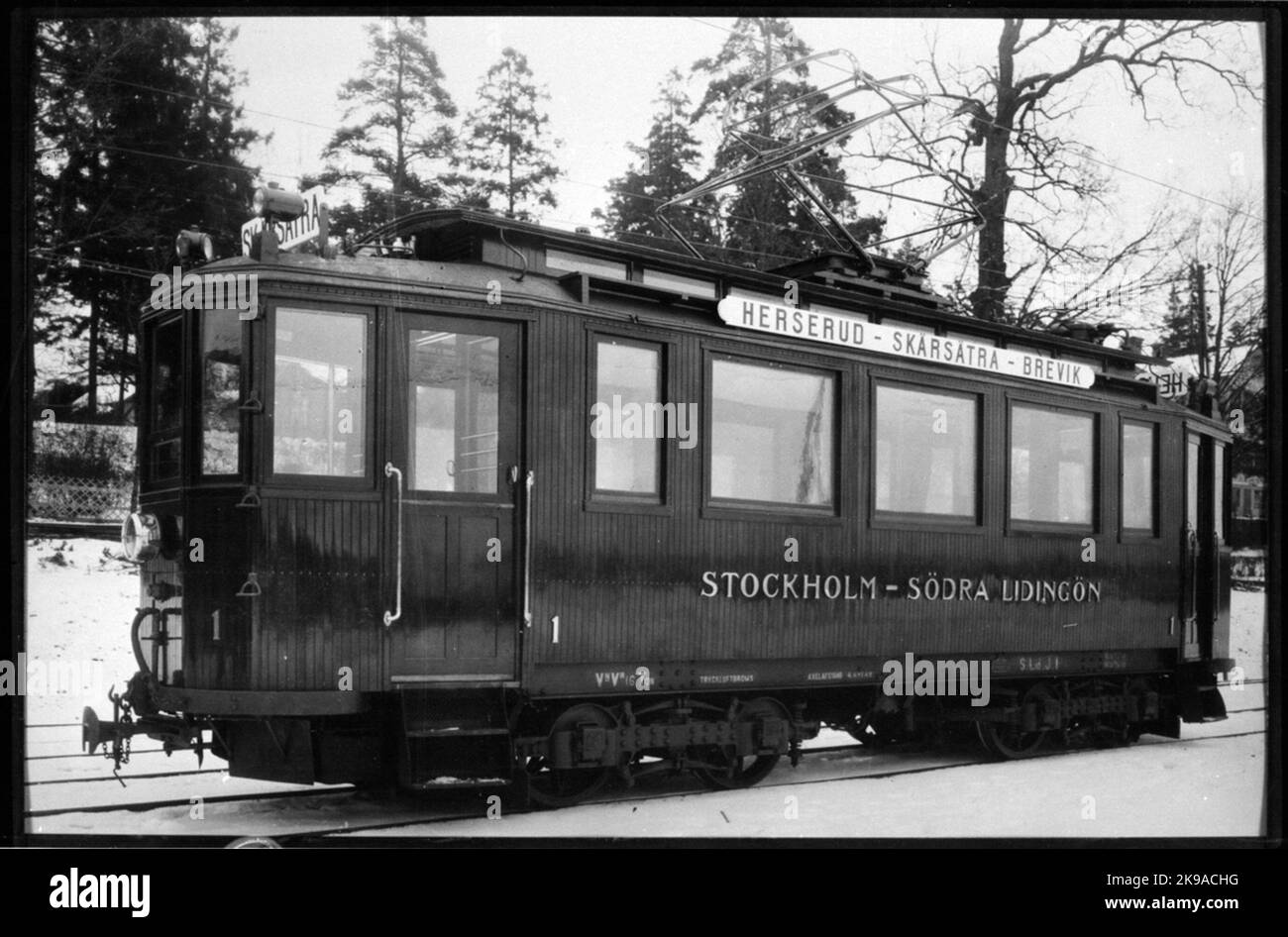 Delivery picture at Trafik AB Stockholm Södra Lidingöns Railway, Sslidj ...