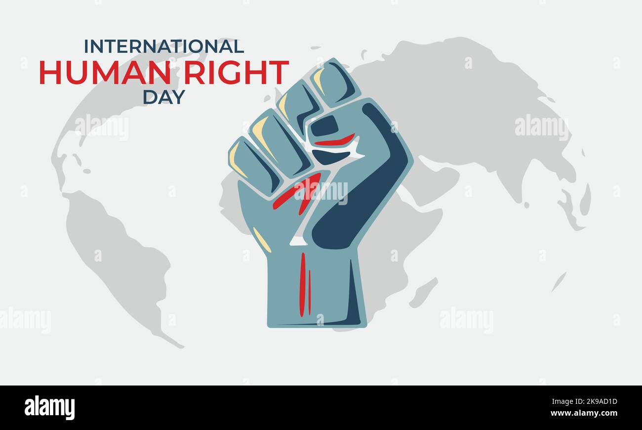 International Human Rights Day. An illustration of global equality and ...