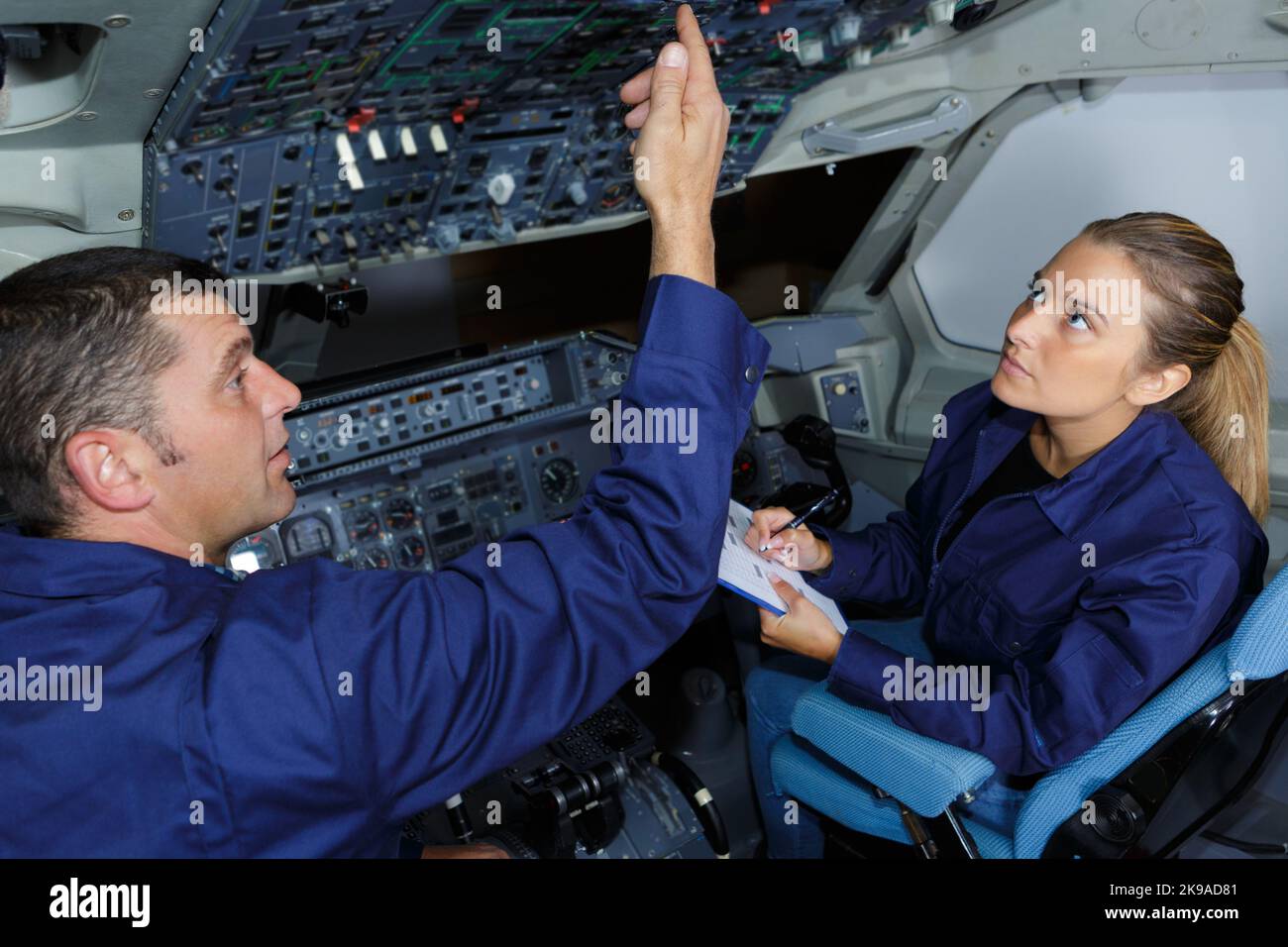Woman pilot training hi-res stock photography and images - Alamy
