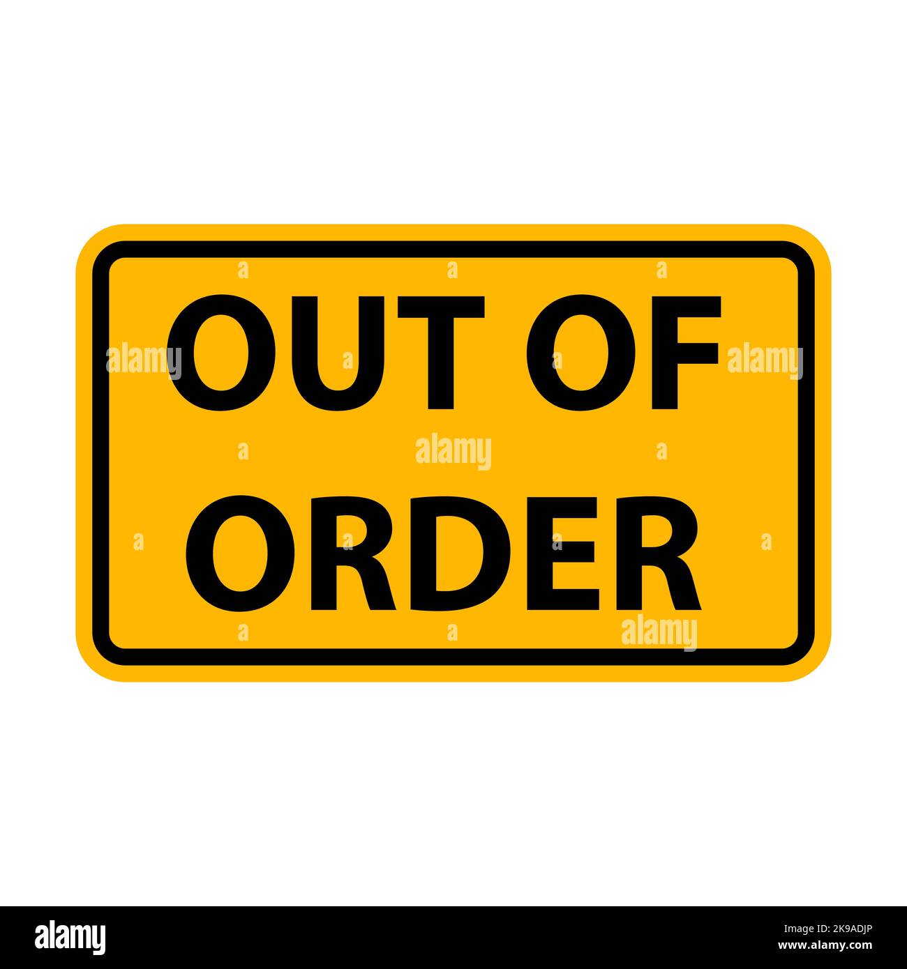 Out of Order Industrial Warning Sign icon vector for your web design ...