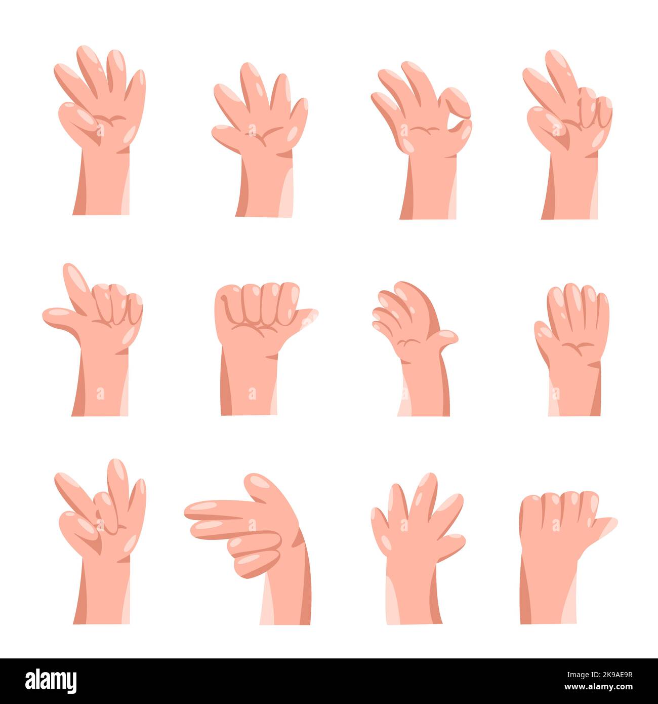 Hand gestures in different Cut Out Stock Images & Pictures - Alamy