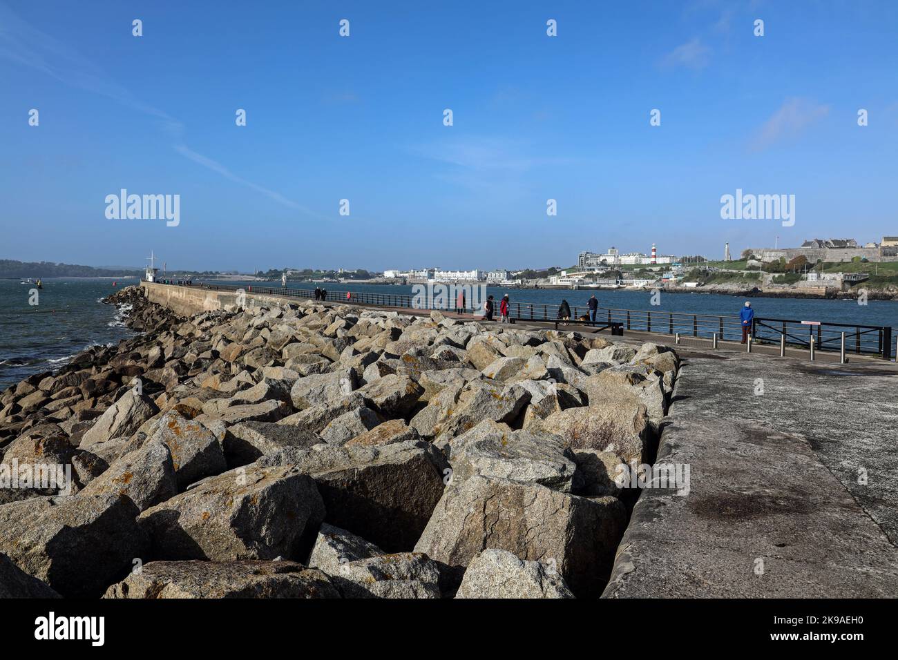 The historical Mount Batten Breakwater, in Plymouth Sound. AKA ...