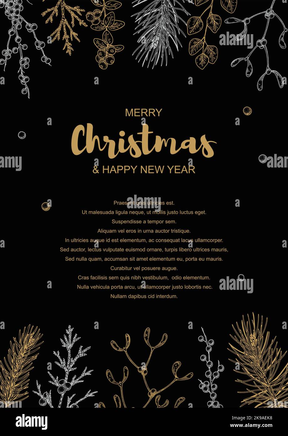 Vertical christmas decoration on Stock Vector Images - Alamy