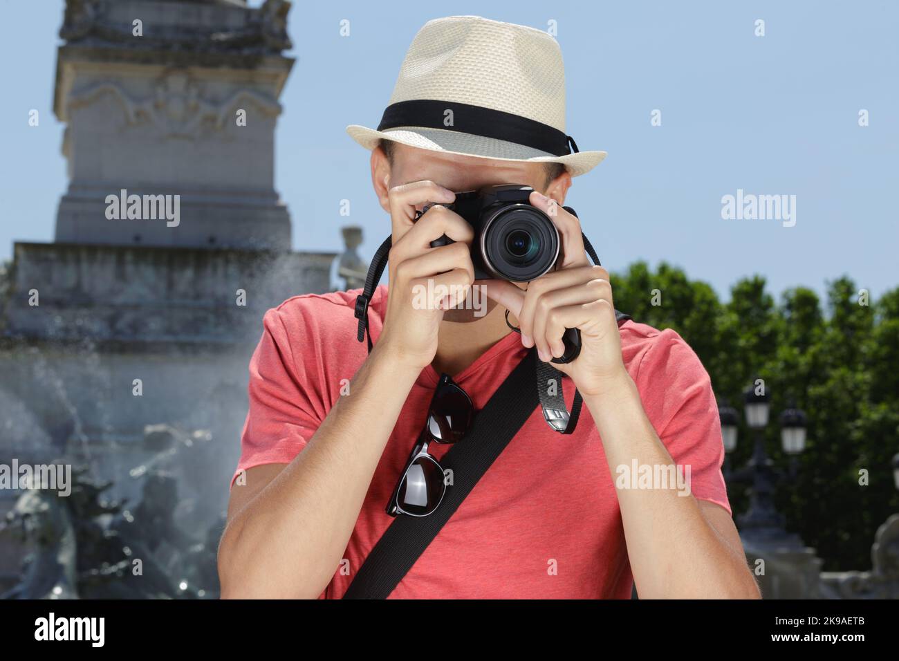 Man takes pictures on old hi-res stock photography and images - Alamy