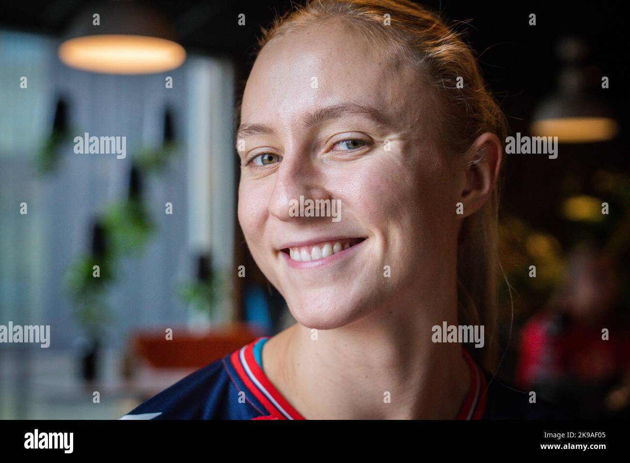 Stavanger 20221026.Henny Ella Reistad and the rest of the Norwegian ...