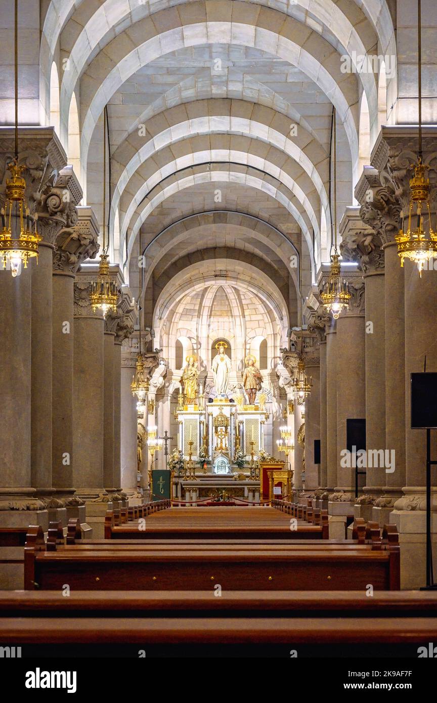 Column or colonnade details Interior architecture of the religious ...