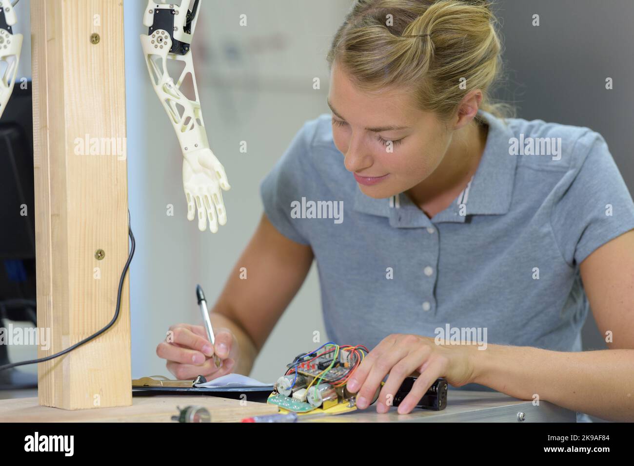 a robotic engineer at work Stock Photo - Alamy