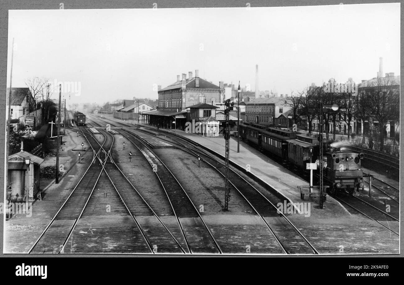 The State Railways, SJ and 386 by train at Lund station Stock Photo - Alamy