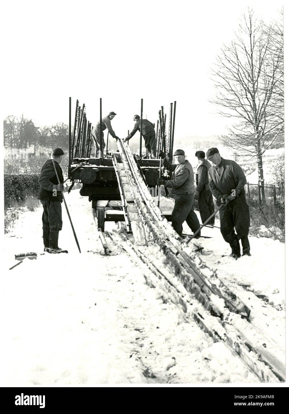 Track work at narrow track railway Stock Photo - Alamy